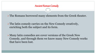 Greek and Roman comedy | PPTX