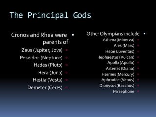 Greek and roman mythology | PPTX