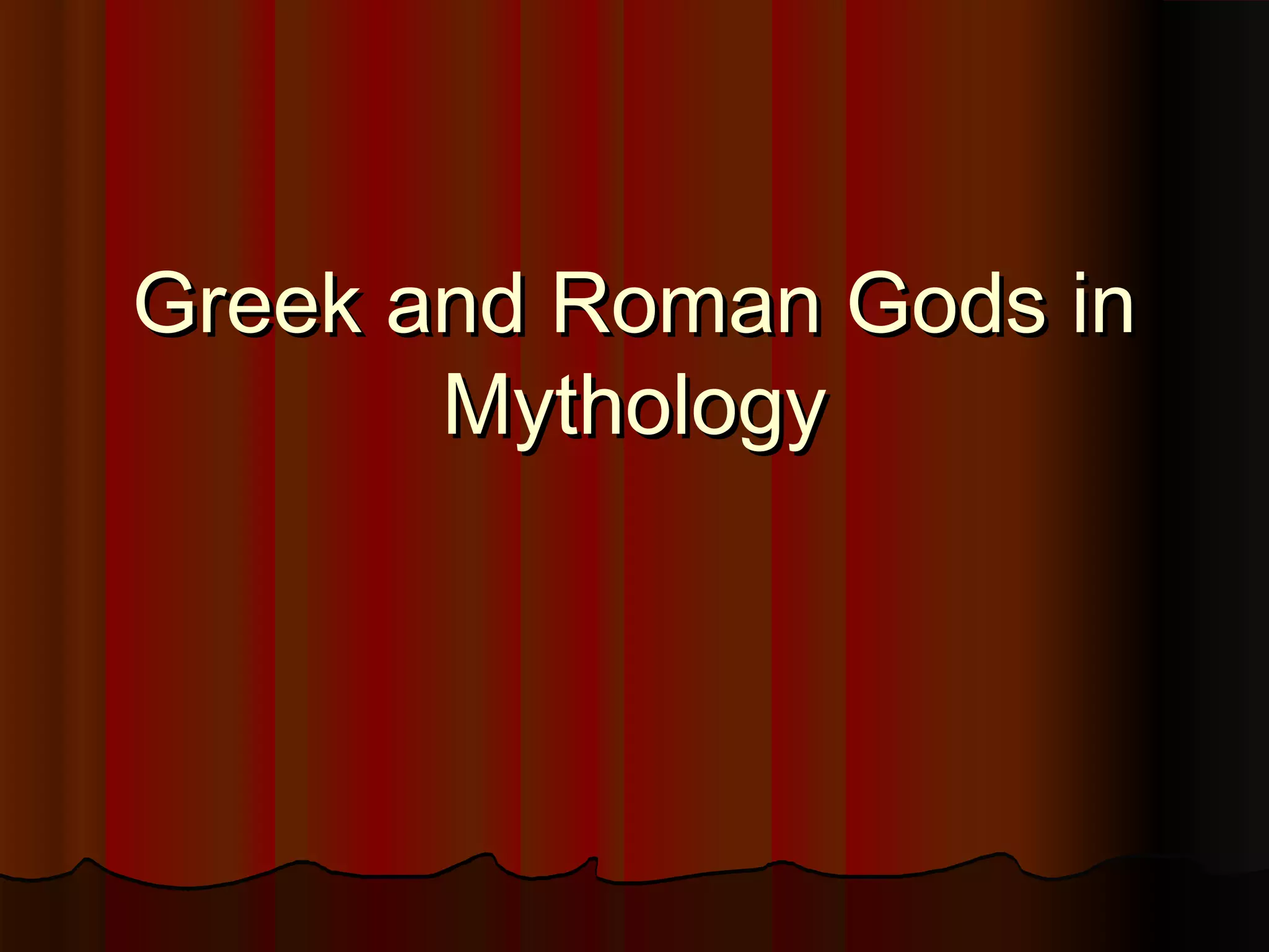Greek and roman mythology pp #2 | PPT