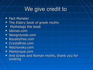 Greek and roman mythology pp #2 | PPT | Hinduism | Religion & Spirituality