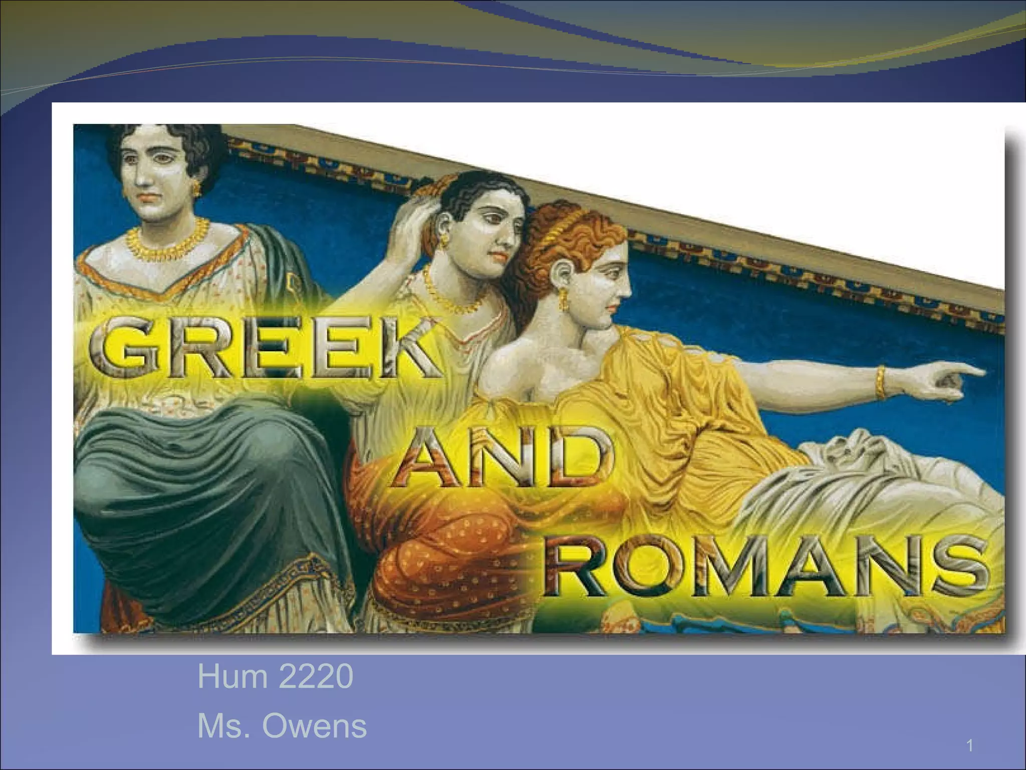 Greek and romans chapter 4 | PPT
