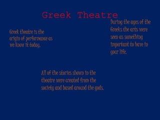 Greek and roman theatre | PPTX