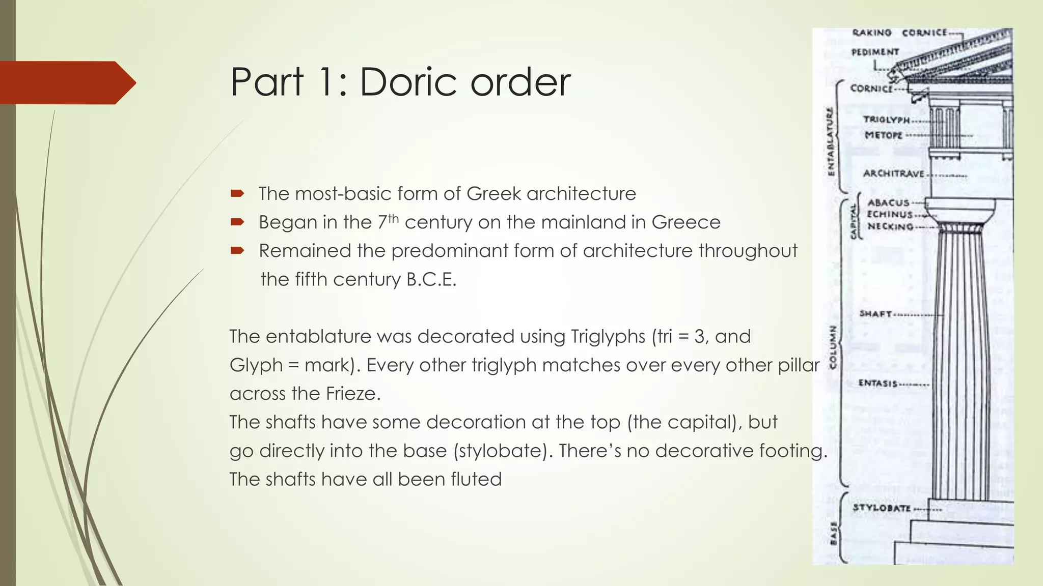 Greek architecture 3 orders hist 111 | PPT