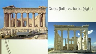 Greek architecture 3 orders hist 111 | PPT