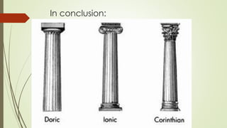 Greek architecture 3 orders hist 111 | PPT