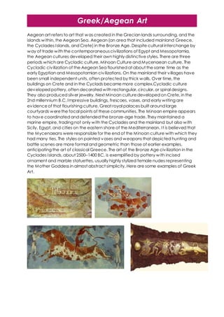 Greek art | PDF