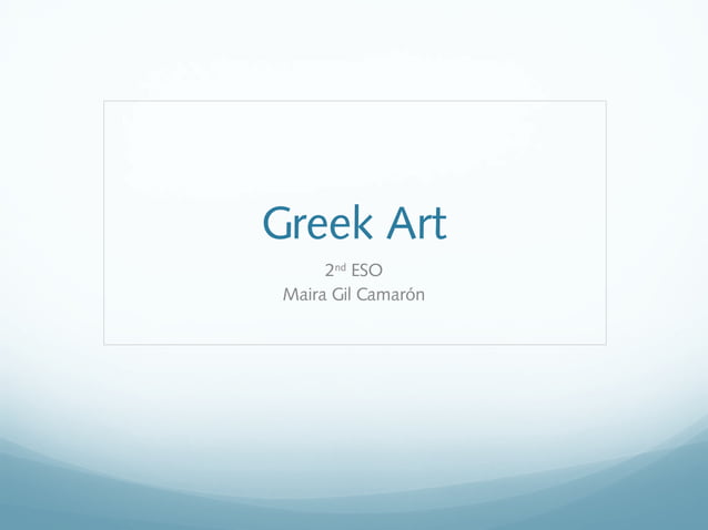 Greek Art | PPT