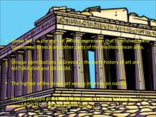 Greek Art and Style | PPT