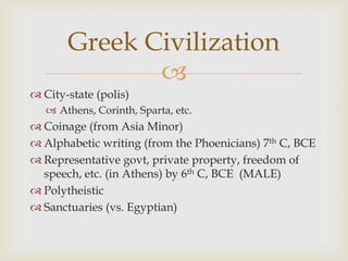 Greek Art, Part 1, Art History Survey, Stokstad, 3rd ed | PPTX | Arts ...