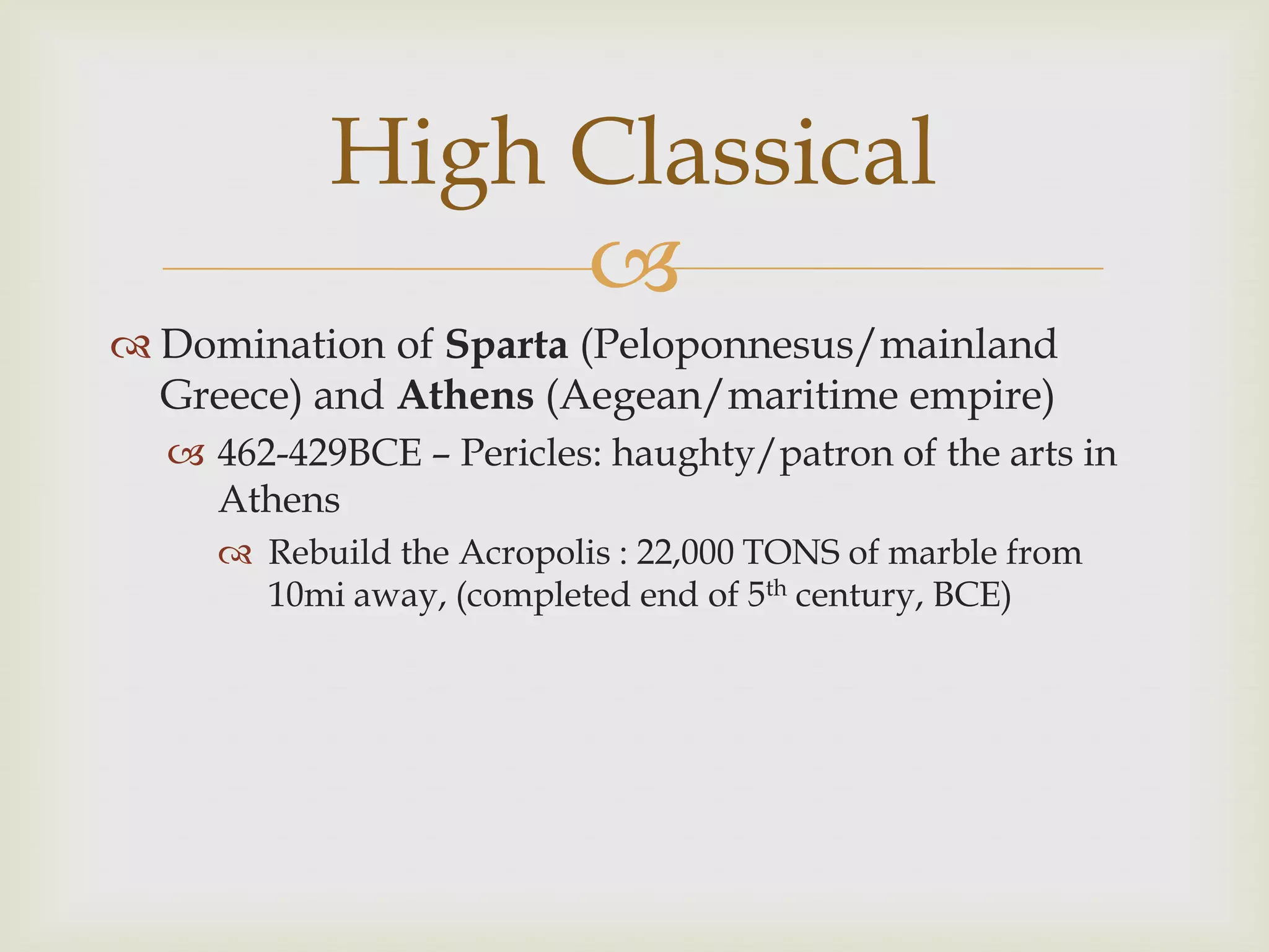 Greek Art History, Part 2, Stokstad, 3rd ed | PPTX