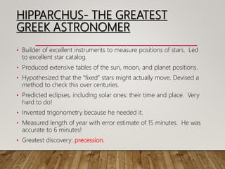 Greek astronomy | PPTX
