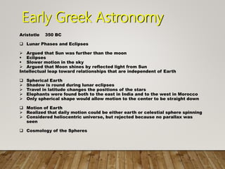 Greek astronomy | PPTX