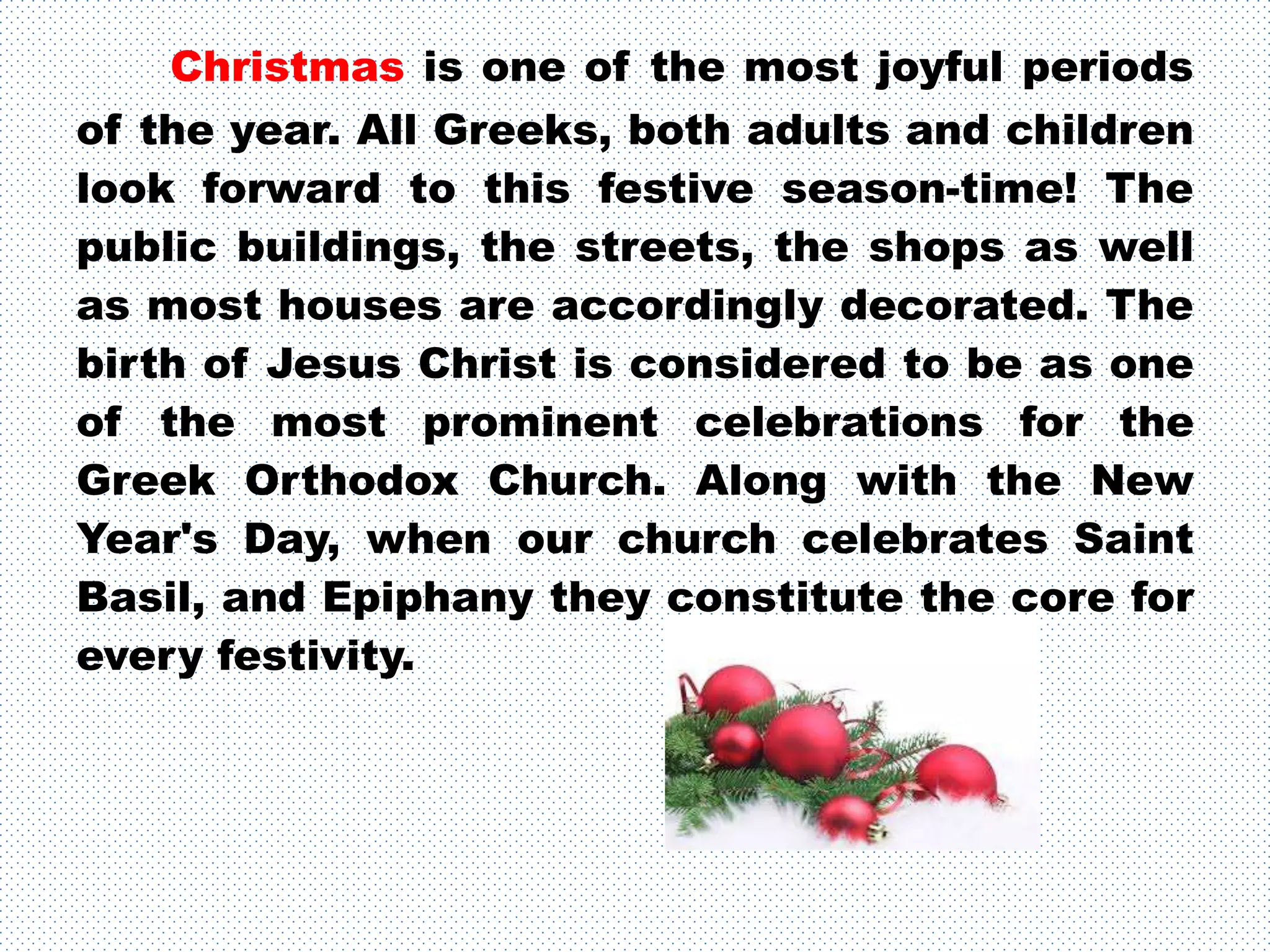 Greek christmas | PPT