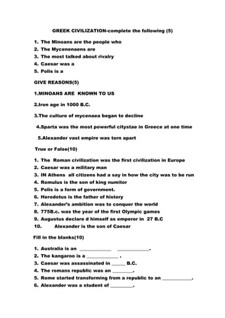 Greek civilization from tanush | PDF