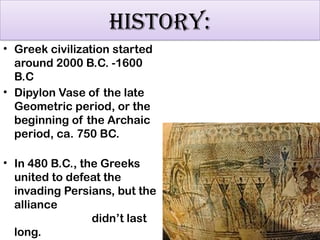 Greek civilization civilization story of the world | PPTX