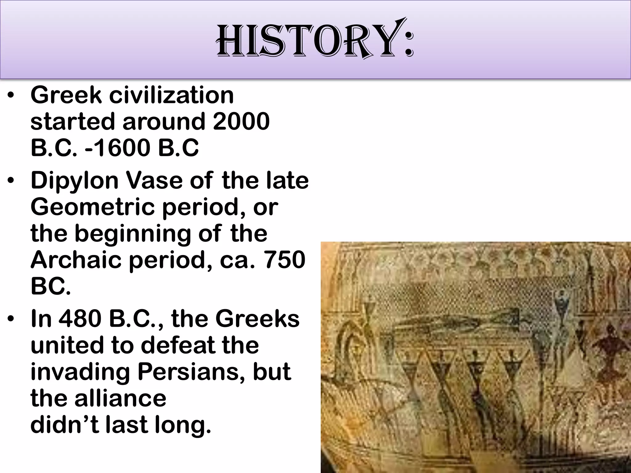 Greek civilization | PPTX