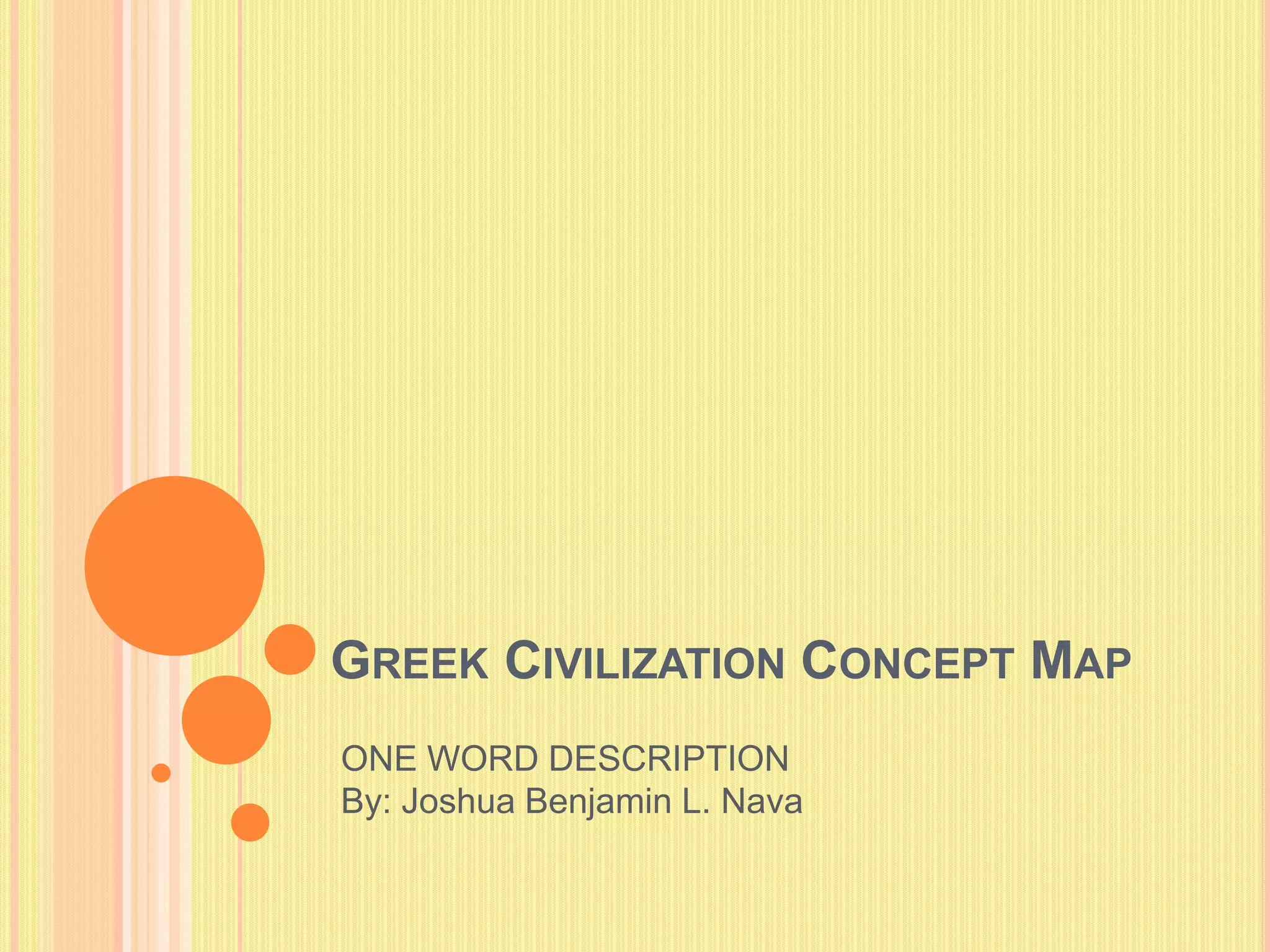 Greek Civilization Concept Map | PPTX