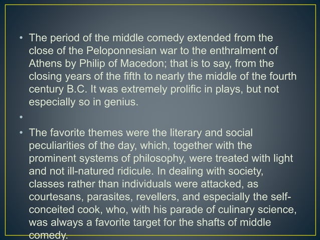 Greek comedy theater | PPTX