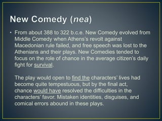 Greek comedy theater | PPTX