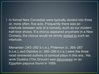 Greek comedy theater | PPTX