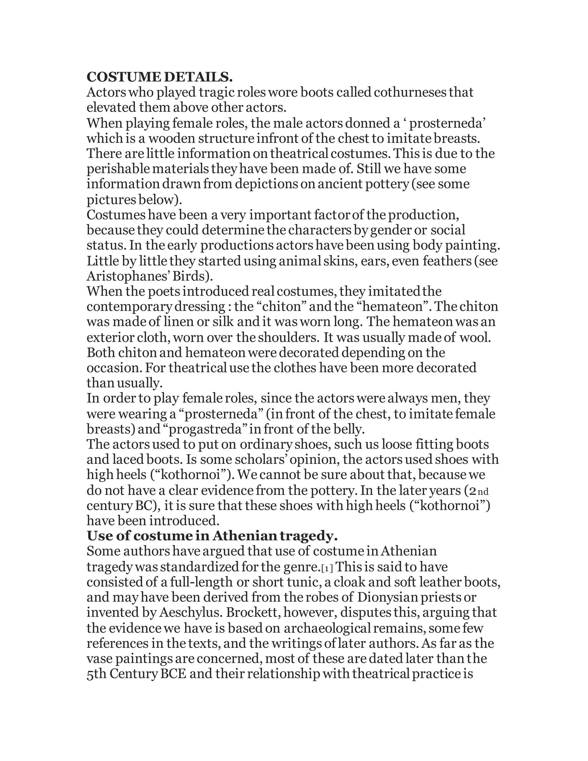 Greek costume details | DOCX