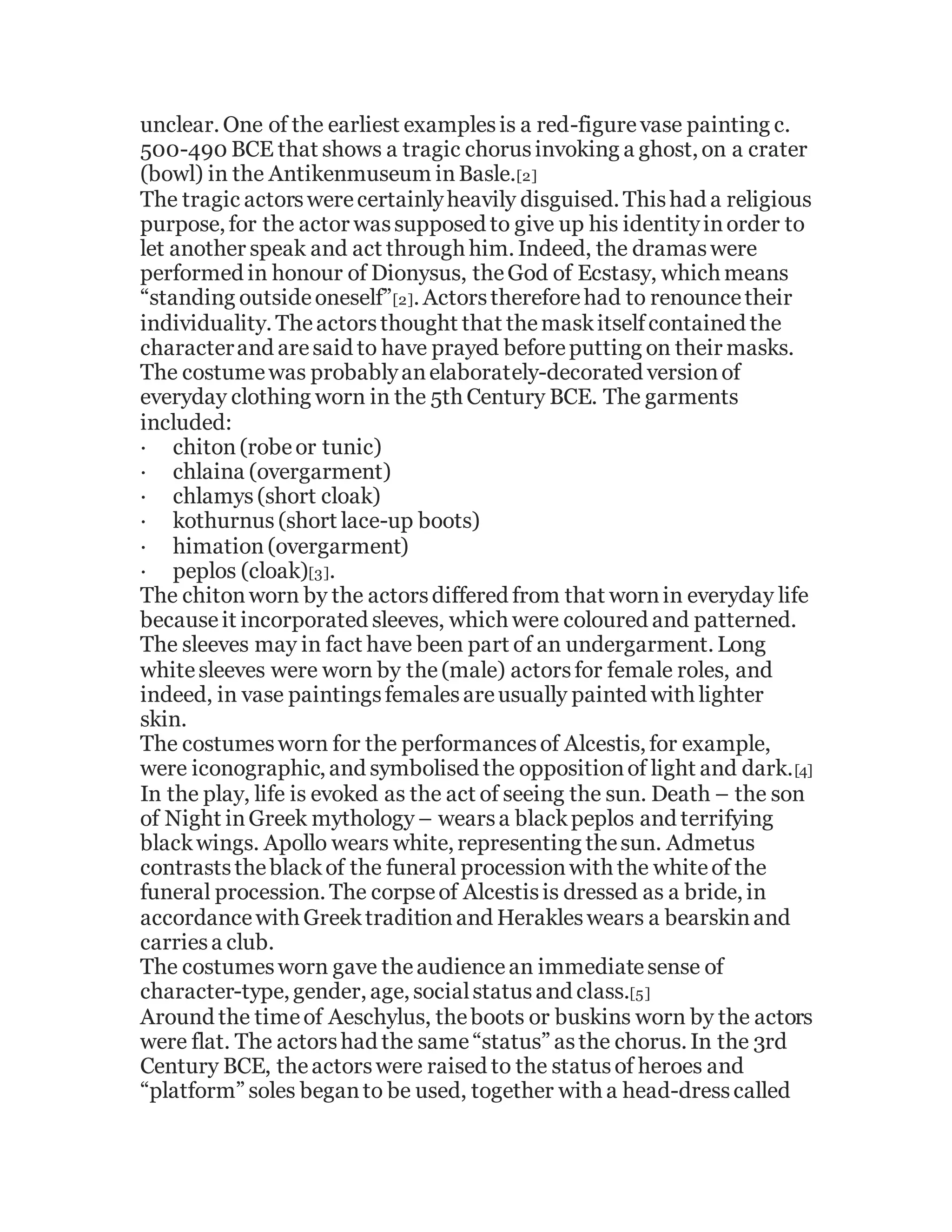 Greek costume details | DOCX