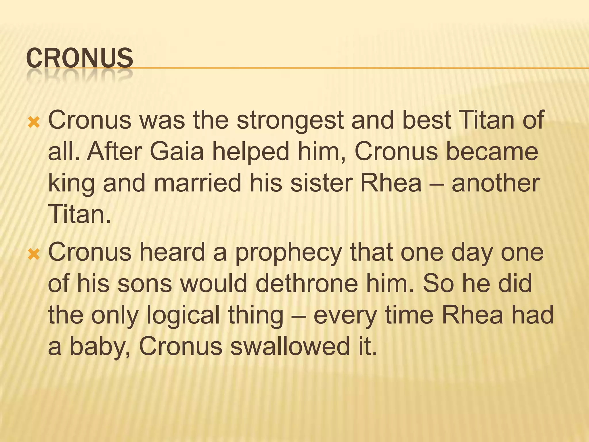 Greek creation mythology | PPTX