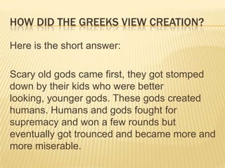 Greek creation mythology | PPTX