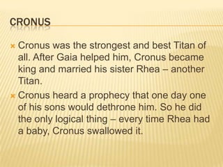 Greek creation mythology | PPTX