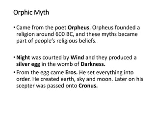 Greek creation myths | PPTX