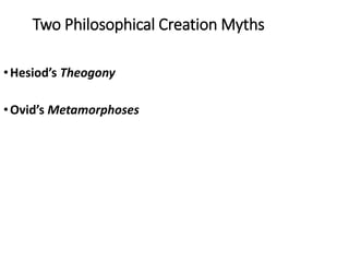 Greek creation myths | PPTX