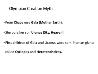 Greek creation myths | PPTX