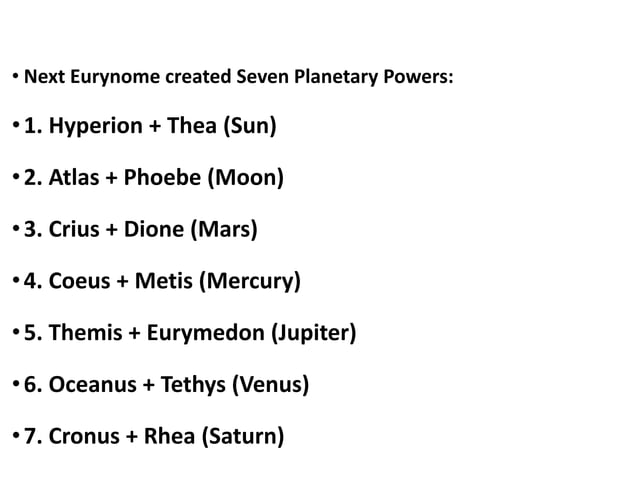 Greek creation myths | PPTX | Christianity | Religion & Spirituality