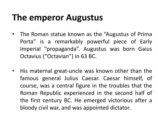Greek Depictions of Augustus in Life and Death.pptx