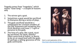 Greek drama and Prometheus Bound (Updated) | PPTX