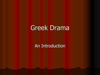 Greek Drama Powerpoint2 | PPTX
