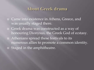 Greek Drama | PPT