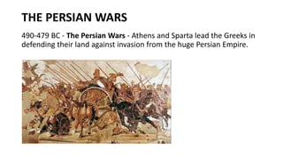 YEAR 9 HISTORY - THE ANCIENT GREEK EMPIRE | PPTX