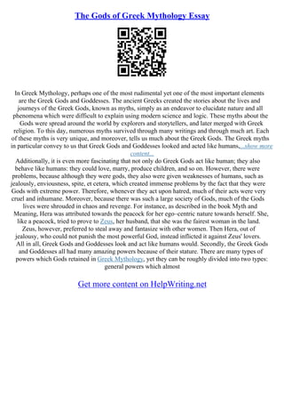 Greek Essay | PDF | Christianity | Religion & Spirituality