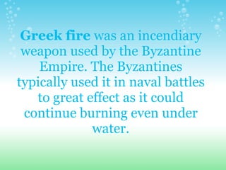 Greek fire | PPT