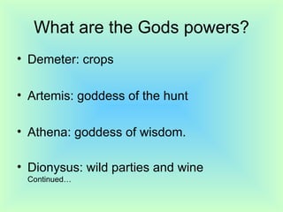 Greek gods and goddesses | PPT