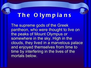 Greek Gods and Goddesses | PPT