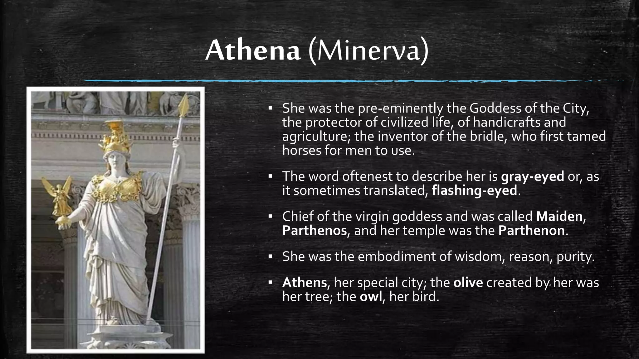 Greek gods and goddesses | PPTX