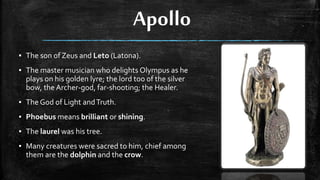 Greek gods and goddesses | PPTX