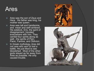 Greek gods, godesses, and creatures | PPTX