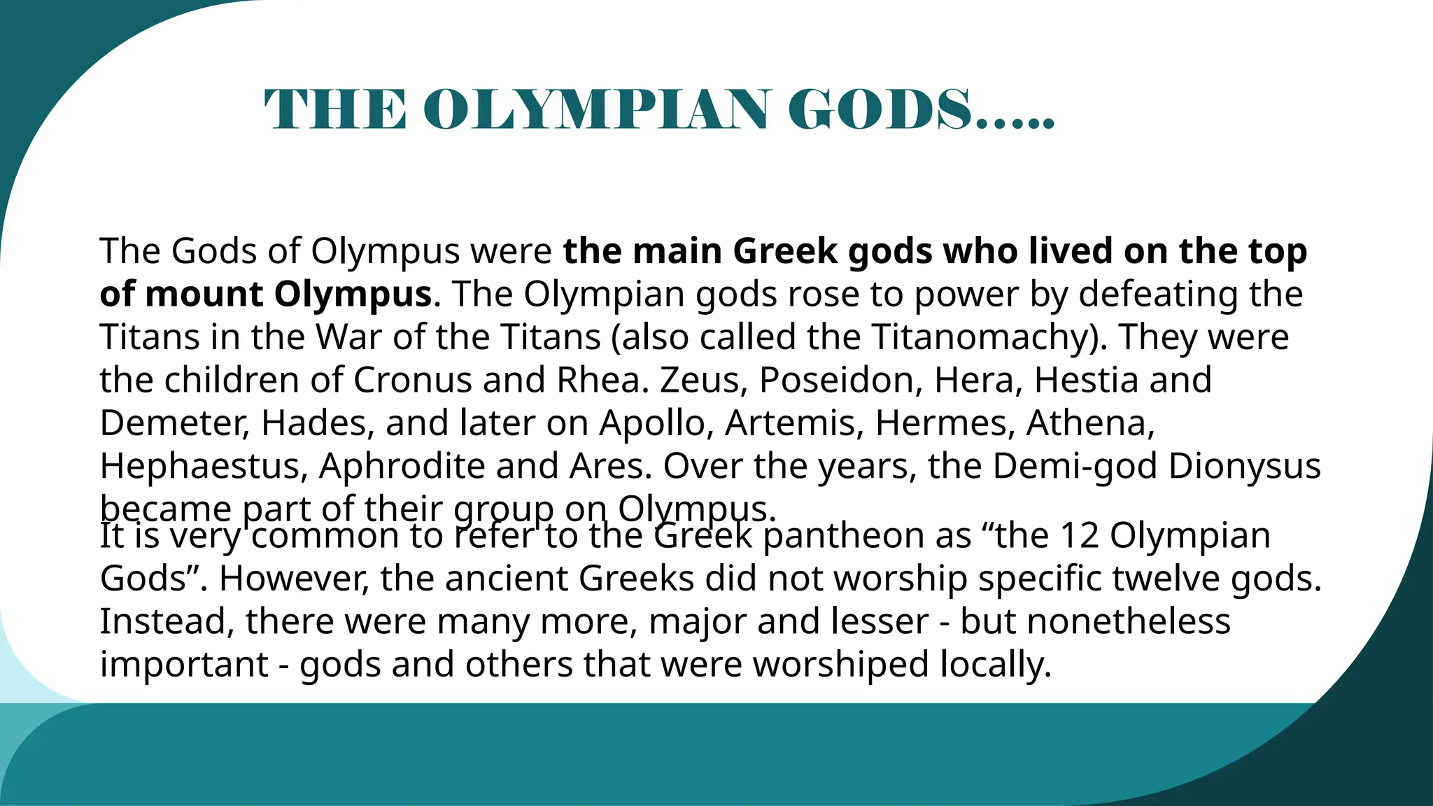 Greek Gods (Midterm).powerpoint presentation | PPTX