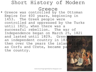 Greek independence day and Greek Easter | PPTX