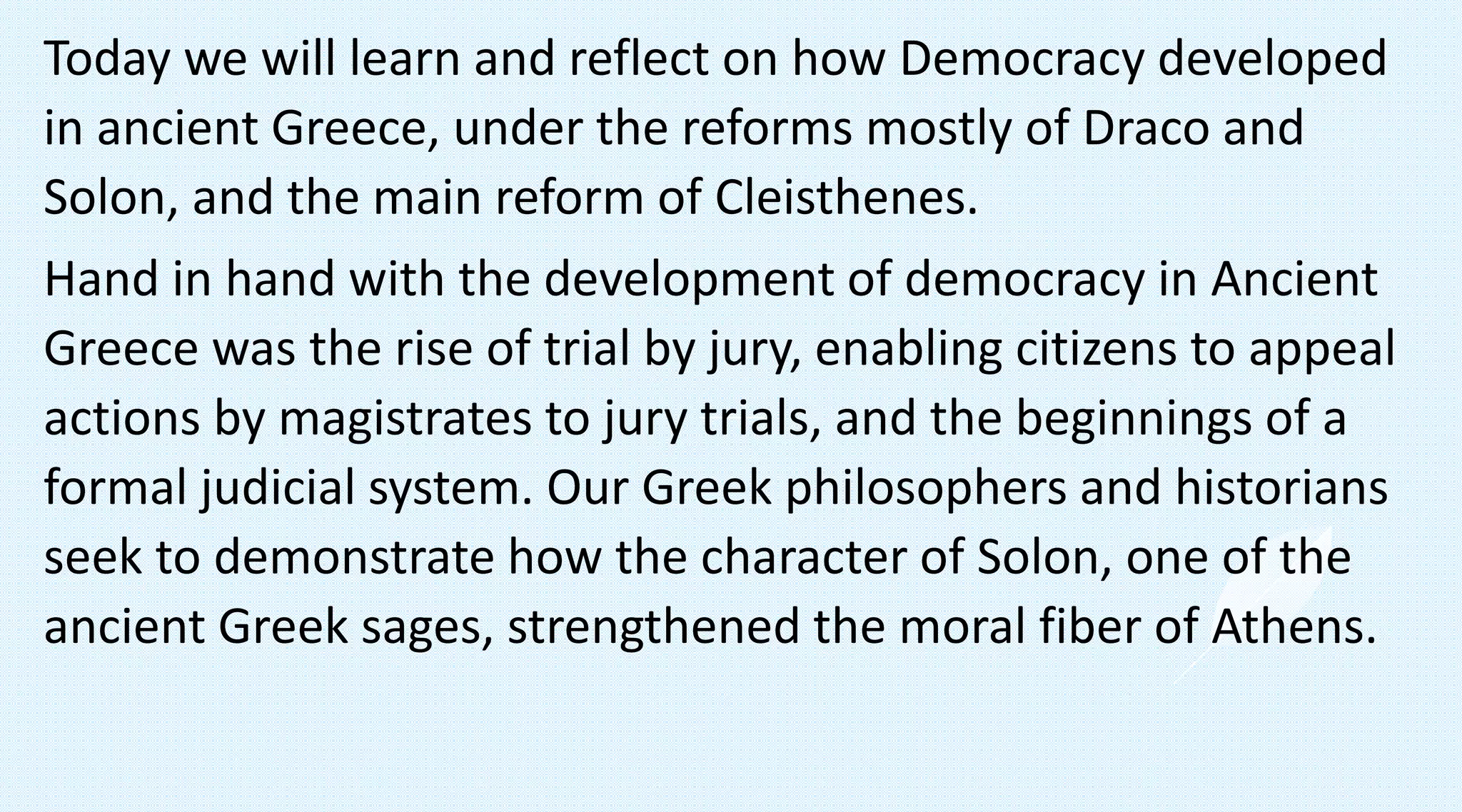 Draco, Solon, and Cleisthenes, Democracy and Justice in Ancient Greece ...
