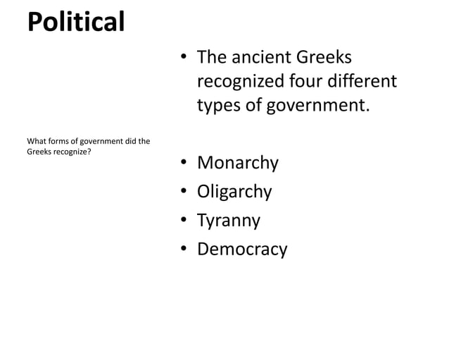 Greek lesson 5 Politics part 2 | PPT | Free Download
