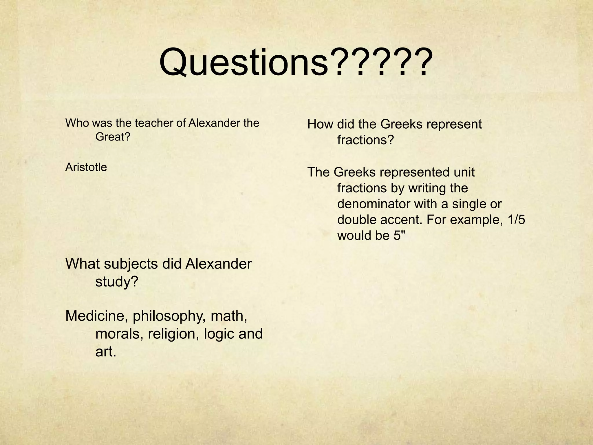 Greek mathematics | PPTX